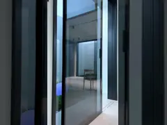 China Aluminium Residential Interior Sliding Glass Partition Doors Large Lighting Area for sale