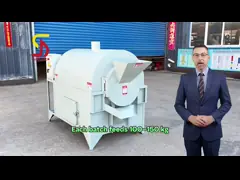 China Chestnut Walnut Rotary Mini Rotary Dryer And Melon Seed Dehydrator Cashew Nut Roasting Machine for sale
