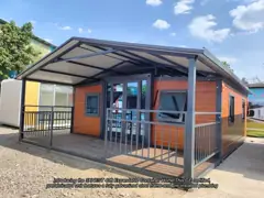 40ft Expandable Container Home with 2200mm Fold Size 5900x6300x2480mm Extended Size and Accessories Included