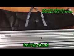 China Black X Banner Stand Unfold / Pull Up Lightweight For Easy Transport for sale