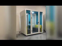 China Modular Meeting Pod with STC 35-45 dB Soundproofing and 5 Year Warranty for 2-4 People for sale