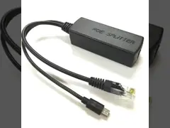 Gigabit 5V 2A PoE Splitter with Micro USB Port with Devices will be detected before poe input
