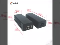 10/100/1000Mbps 60W Ultra POE Injector Compliant with Limited Power Source (LPS)