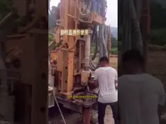 Water Borehole Pneumatic Drilling Rig Equip With Air Compressor