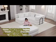 China Multifunction Space-Optimized Striped Fabric Compressed Sofa Bed For Living Room Free Combination Furniture for sale