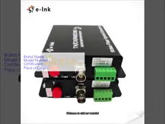 1Ch 5MP HD-AHD/HD-CVI/HD-TVI/CVBS 4-in-1 Video Fiber Converter