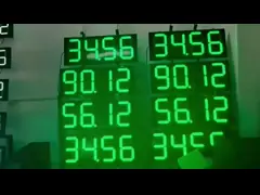 China 390mmx1000mm Digital Gas Price Sign Customized Digital Price Signs Front or Back Maintenance for sale