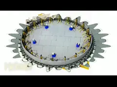 Tank lifting jacks with steel chain