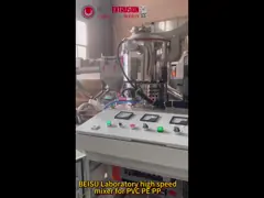 BEISU Laboratory high speed mixer for PVC PE PP MATERBATCH POLYMER Calcium Carbonate
