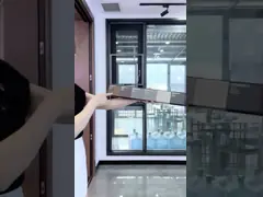 China Hurricane Proof Exterior Aluminum Alloy Bi-Folding Door with Waterproof Folding Screen for House for sale