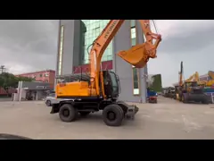 Escavatore gommato Hyundai R210W-7 coreano originale in ottime condizioni