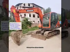 China Cheap Second-Hand Doosan 75 Mini Excavator, Original Factory Excavator, Suitable for Garden Construction, Road Construction for sale