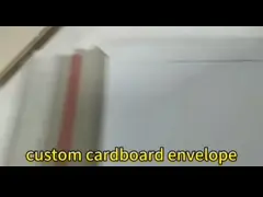 China Rigid Cardboard Envelope Mailer Peel Seal Cardboard Document Envelope Convenient for sale