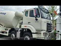 China White HOWO 8*4 Concrete Mixer: 371 Horsepower & Super-Large Loading Capacity for sale