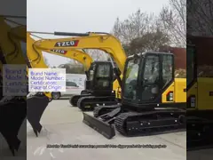 Most Popular Tzco80 Excavator Mini 8 Ton Tzco Chinese Brand Digger for Sale