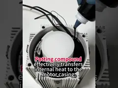 Silicone potting glue for motor