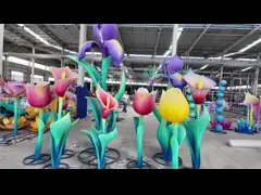 Outdoor Decorative Lanterns for Traditional Chinese Festivals, Garden Floral Lanterns