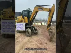 Used Second Hand Sanyy Sy65W 0.25m3 6 Ton Mini Wheel Excavator in Good Quality