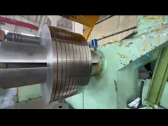 stainless steel strip in coil, cold rolled, processing, slitting