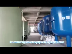 China FRP Industrial Water Treatment Equipment 20m3h Ultra Pure Water Purification System for sale