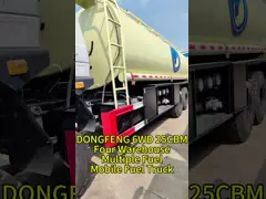 China 6x6 Drive Wheel Tanker Truck Dongfeng 6x6 Manual Transmission Tanker Truck Factory Direct Sale Multi-Fuel Vehicle Q235 Carbon Steel/Stainless Steel Tank 191KW/260HP Engine Power for sale