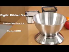 China Cooking Tool Stainless Steel Electronic Weight Scale Food Balance Cuisine Kitchen Scale With Bowl 5Kg 1g for sale