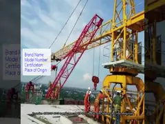 Hot Sell Zoomlion The Second Used Construction Building Tower Crane Qtz100 6013 8t