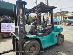 China 7 Ton 1800kg 4-Wheel Electric Forklift with Attachment Made in China for sale