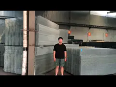 Packaging video of galvanized 3D fence