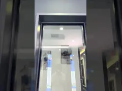 China Narrow Frame Internal Aluminium Frame Bathroom Door With Laminated Glass for sale