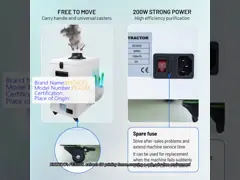 Sistema di estrazione di fumo di stampa 3D FES200L Unità mobile di estrazione di fumo