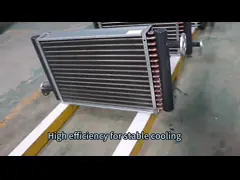 Copper Water-Cooled Condenser with Aluminum Fins for HVAC Systems