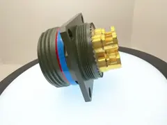 Cina Endurance 500 Cycles Olive Green Cadmium ReRe per prestazioni durature.D38999 Serie Custom Epoxy Potting Receptacle.D38999/20WJ14SN-H in vendita