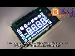 Ultra White LED Display 7 Segment 4 Digit Common Cathode for Oven 58.2*19mm