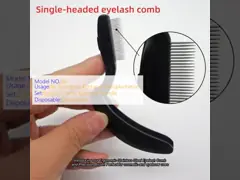 Ergonomic Stainless Steel Eyelash Comb and Precision Eyelash Brush Tool