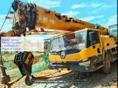 Used Truck Crane 2014 Second Hand Lifting crane Hydraulic XCMG 25 Tons crane