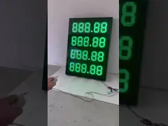 China Custom Gas Price Displays 8 Inch 12 Inch LED Gas Price Display High Brightness Outdoor for sale