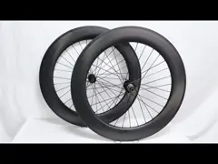 China High Quality 700c Carbon Fiber Road Bicycle Wheelset 88mm with V Brake Disc Brake Clincher and Tubeless Road Wheels for sale