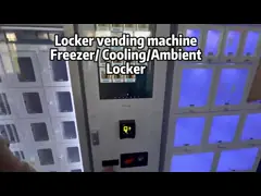 China 22-Inch Touchscreen Locker Vending Machine 20 Lockers for 24/7 Bakery for sale