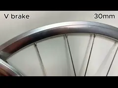 30mm silver ring 36Thub aluminum wheel set