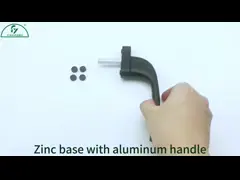 China Aluminum Powder Coated Door And Window Handles Casement Handle Lock Smooth for sale