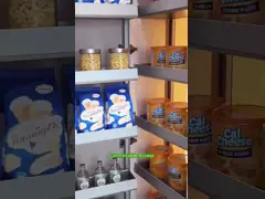 China 6-Layer Pull Out Pantry Cabinet with 406-556mm Width Options and 580-1880mm Height Range for Kitchen Storage Organization for sale