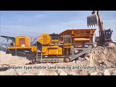 Crawler-type mobile sand making and crushing station1