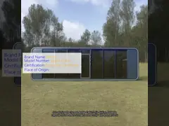 Casa a capsula Apple pieghevole scorrevole 20㎡ con Smart Lock