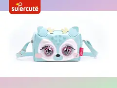 China Superctue Little Girls Shoulder Bag Intelligent Interactive Voice Blinking Bag for sale