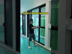 China Australia Major Aluminum Crank Windows With Movable Mosquito Net for sale