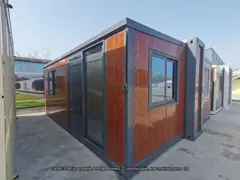 Customizable Expandable Prefab Homes Practical Size 18.5 Square Meter with Low Maintenance Features