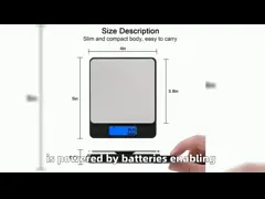 Battery Powered Digital Weighing Scale 500g Capacity 0.01g Division for Precise Measurements