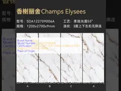 1200x2700mm Indoor Porcelain Tiles High Stain Resistance for Easy Maintenance Flooring