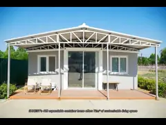 40ft Expandable Container Home with 72m² Living Area Customized Colour and Ready-to-use Plumbing